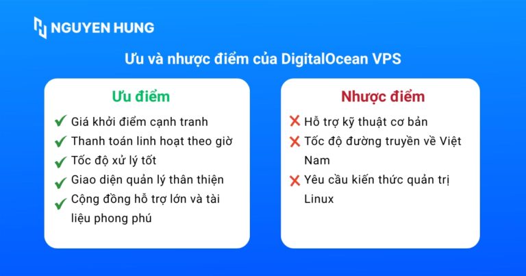 DigitalOcean VPS là gì? Hướng dẫn tạo và sử dụng chi tiết